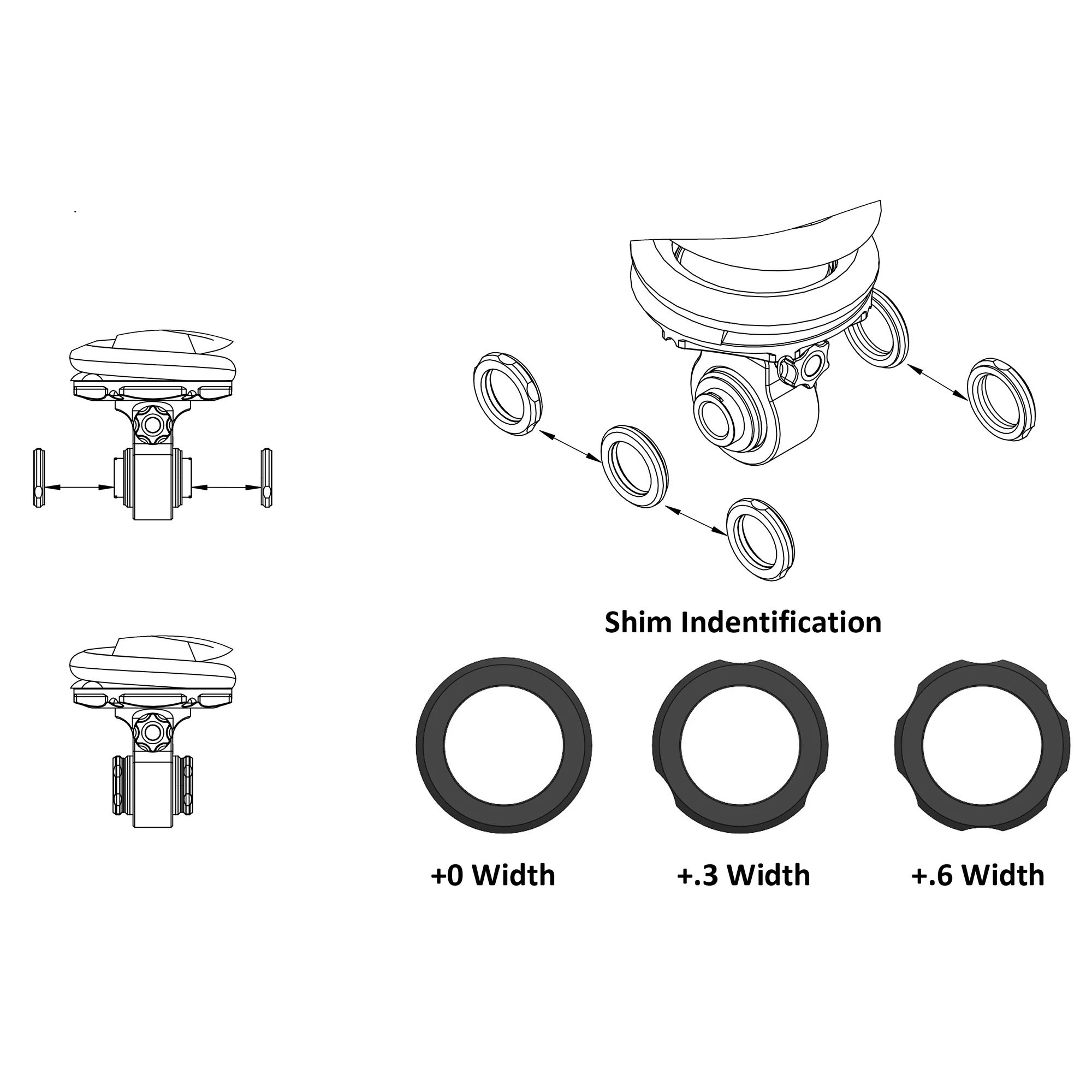PUSH Shimmed Mounting Hardware - PUSH ElevenSix Mount Kits - TF Tuned