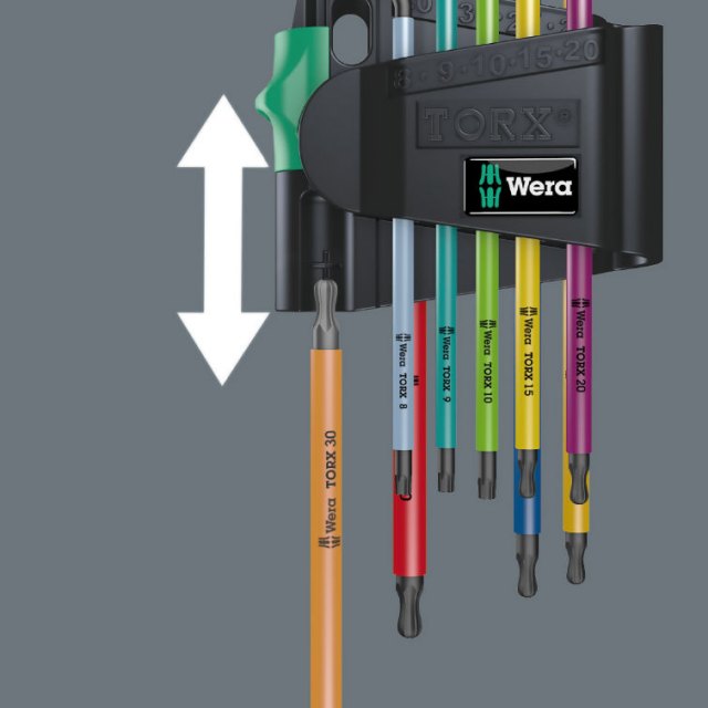 Wera 967/9 TX BO Multicolour 1 L-key set - Torx/Hex Key - TF Tuned